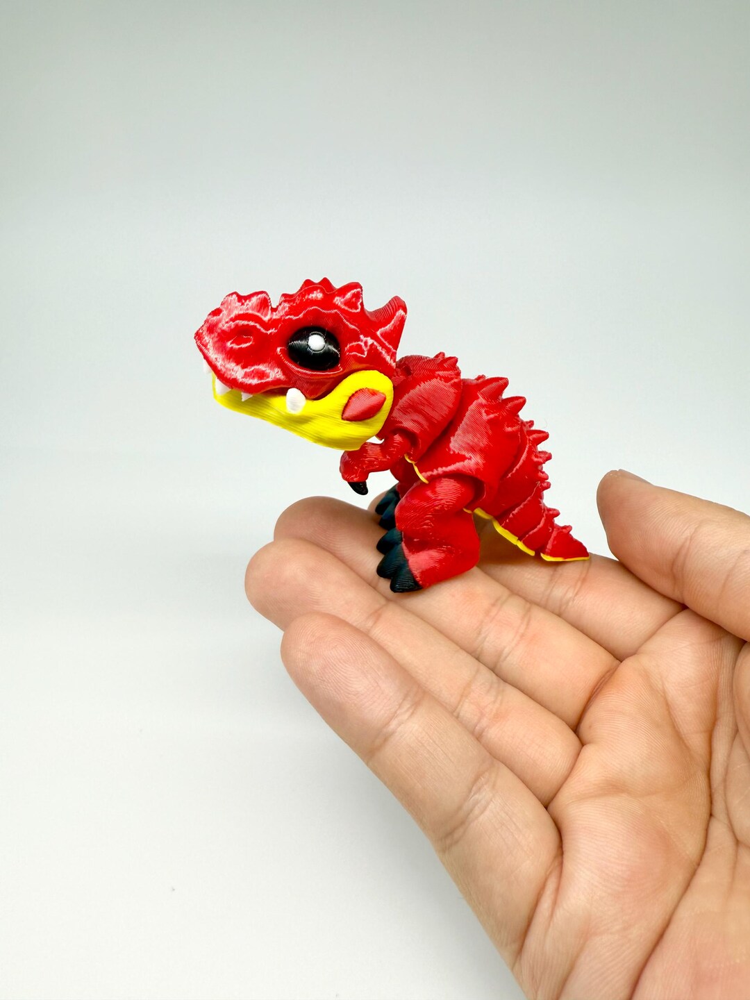 Articulated T-rex Fidget Toy | 3D Printed Flexible Dinosaur, Cute Dino ...