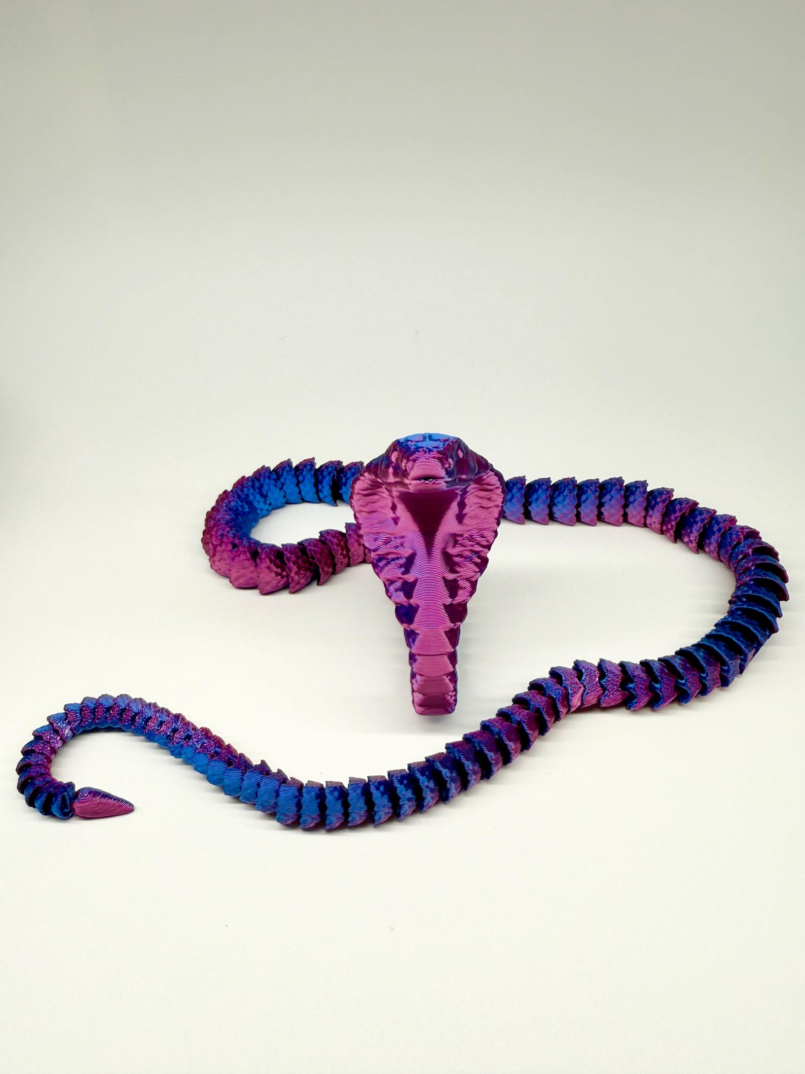 Articulated 3D Printed Cobra Snake | Flexible Fidget Toy | Eco-friendly ...
