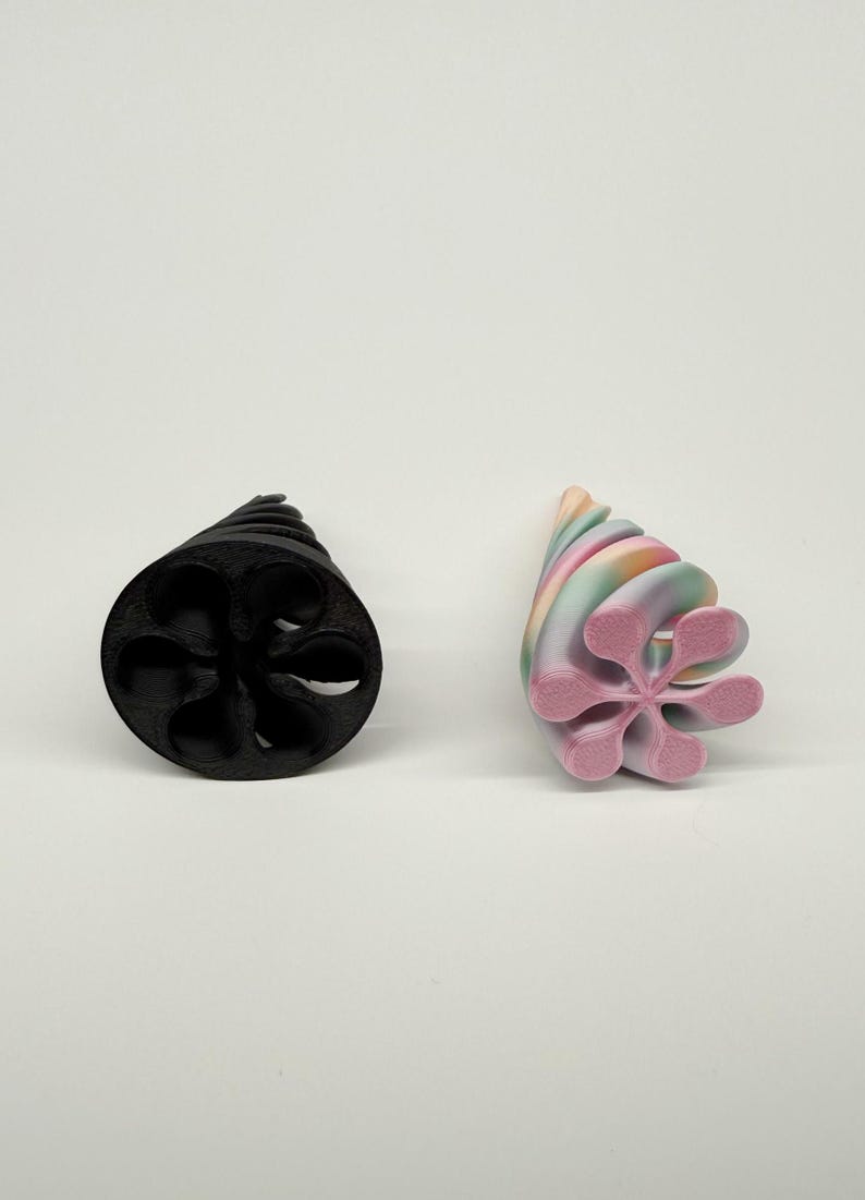 3D Printed Spinning Top Toy - Stress Relief Fidget, Dual-color Cone ...