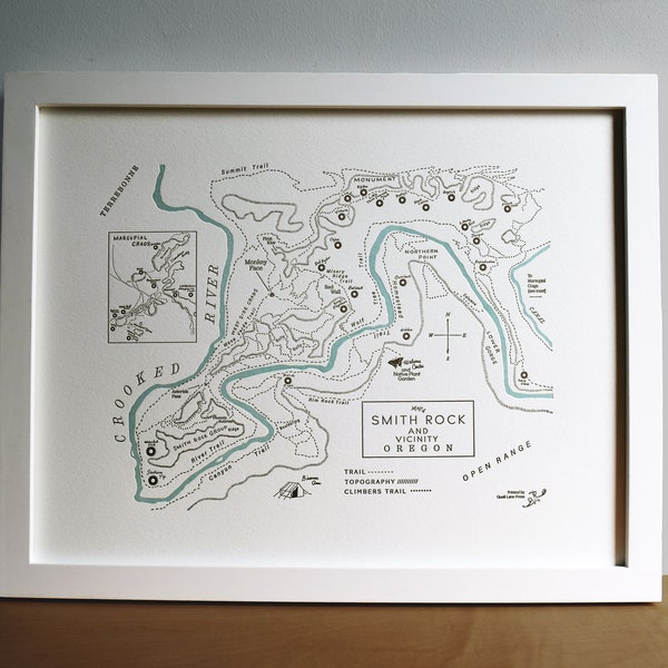 Smith Rock State Park Map - Etsy
