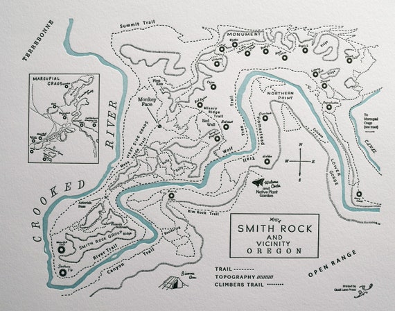 Smith Rock State Park Map