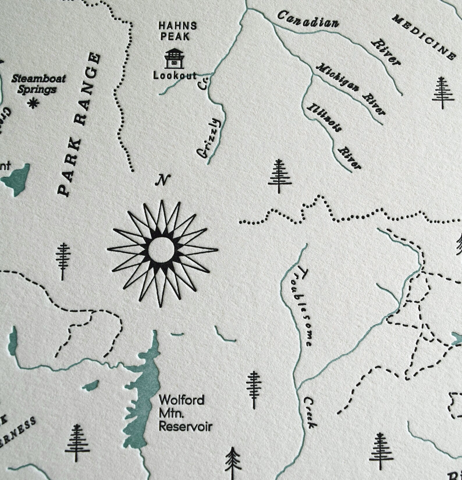 Colorado Map the Front Range From Fort Collins to Colorado - Etsy