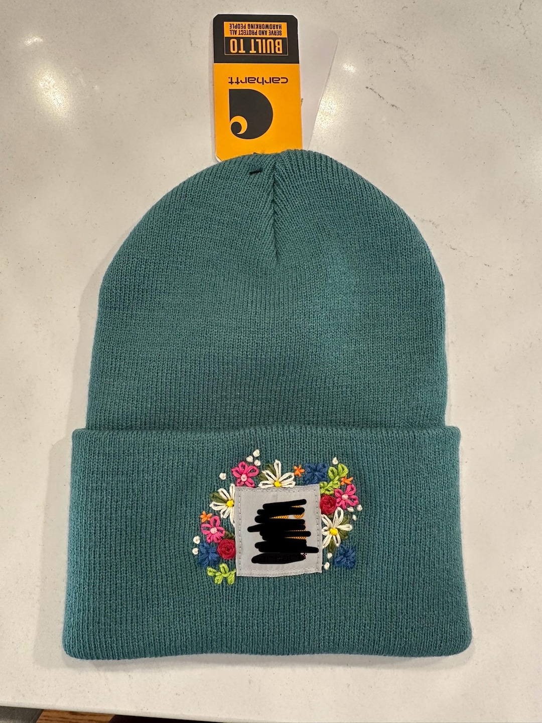 Hand Embroidered Beanie - Etsy