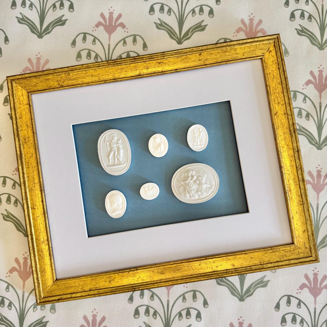 Set of Intaglios | Greek Intaglios | Intaglios | Intaglio Wall Art ...