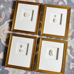 Custom Set of 4 Framed Intaglios | 8x10 Frame | Framed Intaglios ...