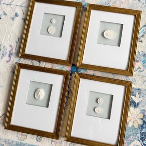 Custom Set of 4 Framed Intaglios | 8x10 Frame | Framed Intaglios ...