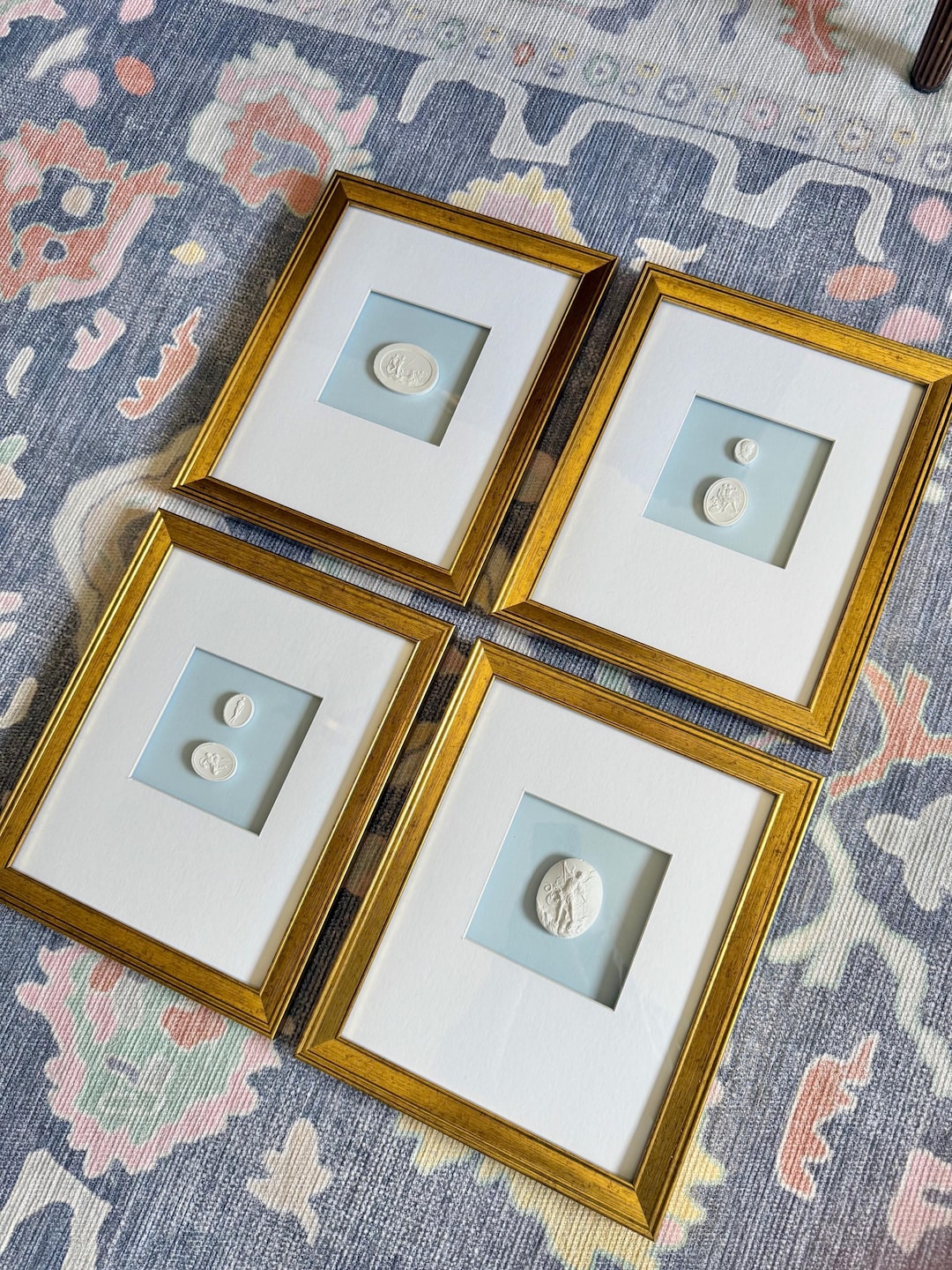 Custom Set of 4 Framed Intaglios | 8x10 Frame | Framed Intaglios ...