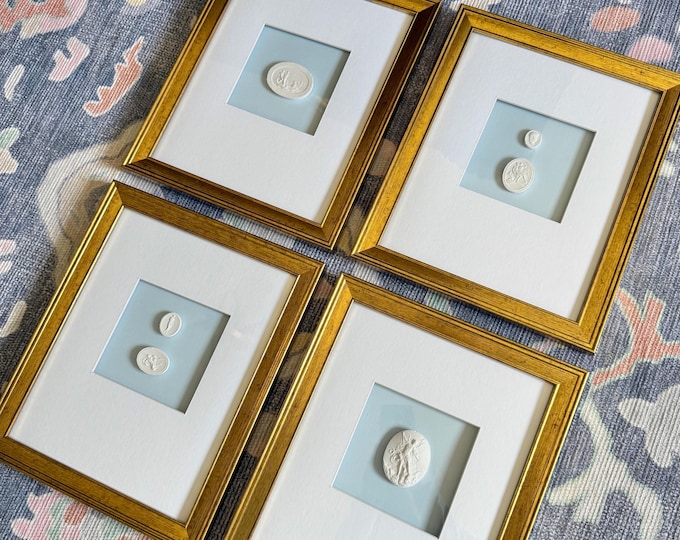 Custom Set of 4 Framed Intaglios | 8x10 Frame | Framed Intaglios ...