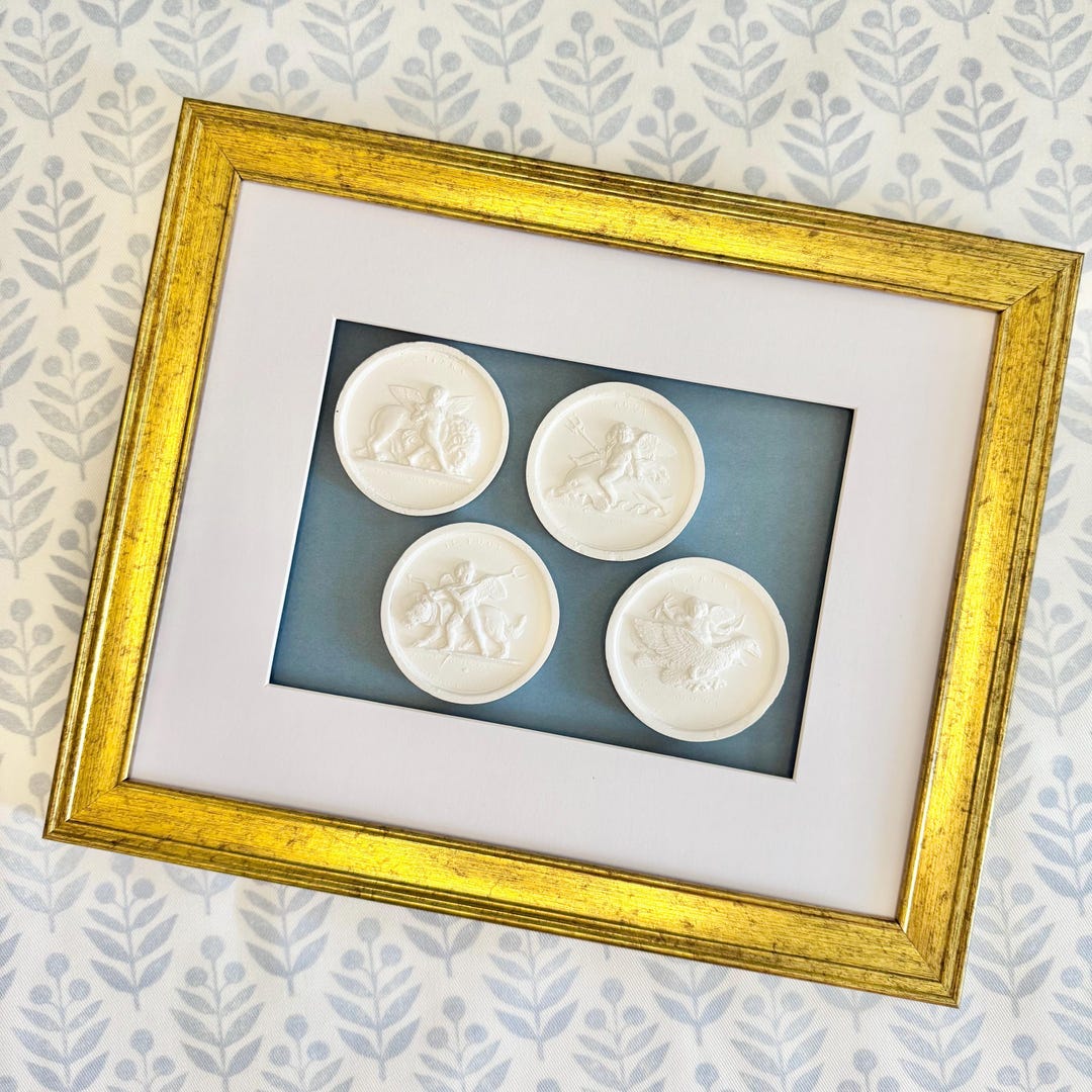 Set of Intaglios | Greek Intaglios | Intaglios | Intaglio Wall Art ...