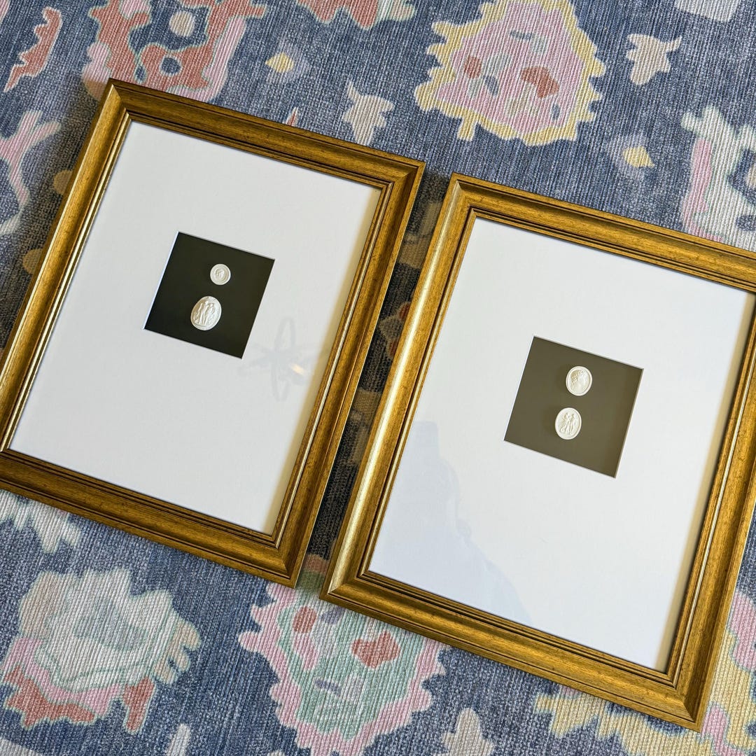 Custom Set of 2 Framed Intaglios | 11x14 Frame | Framed Intaglios ...