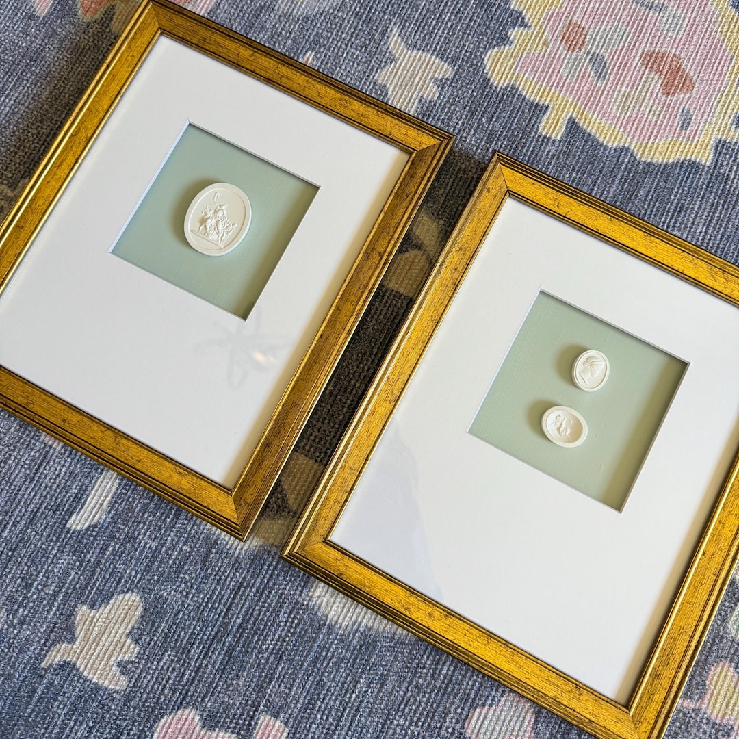 Custom Set of 2 Framed Intaglios | 8x10 Frame | Framed Intaglios ...