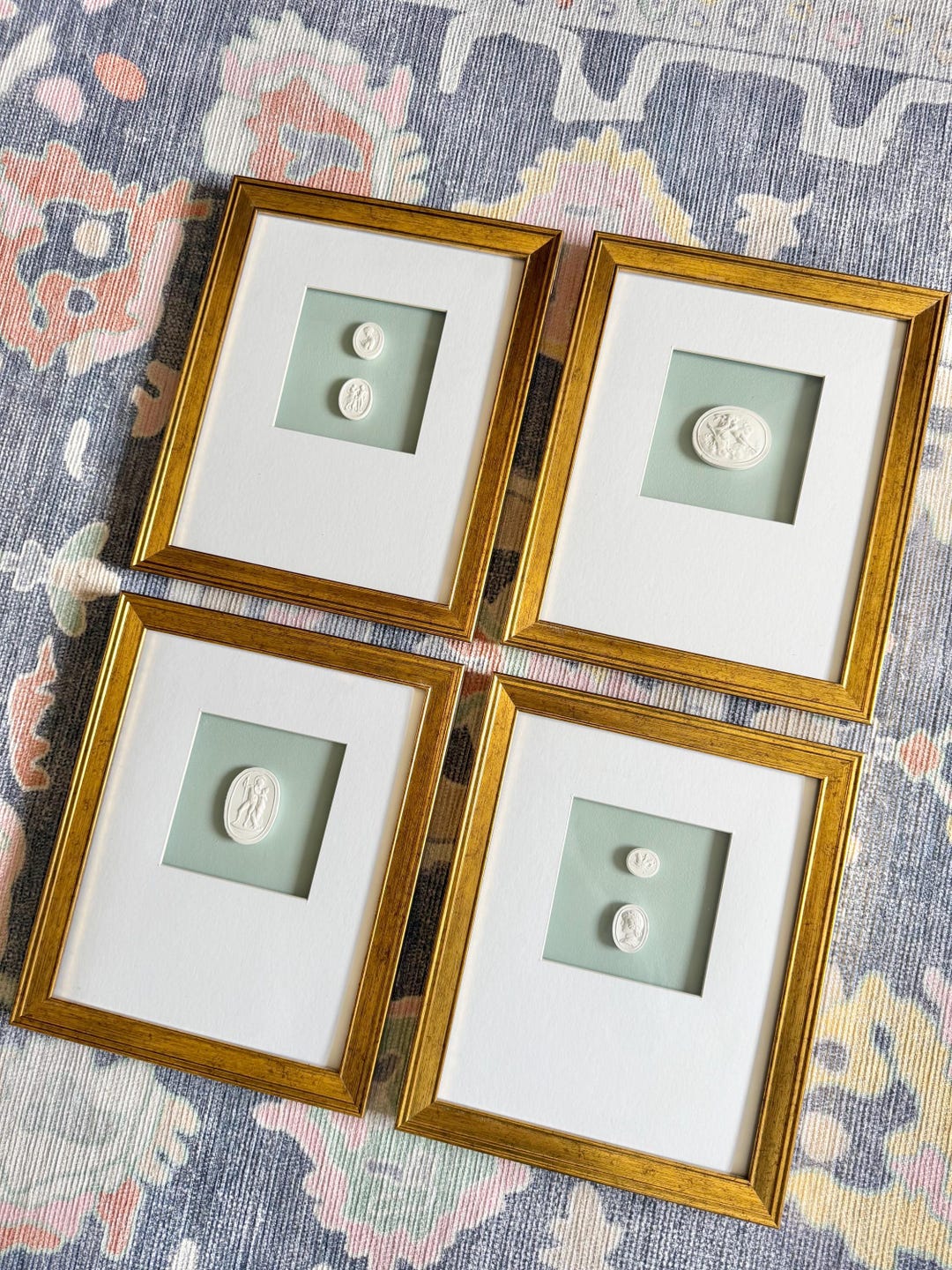 Custom Set of 4 Framed Intaglios | 8x10 Frame | Framed Intaglios ...