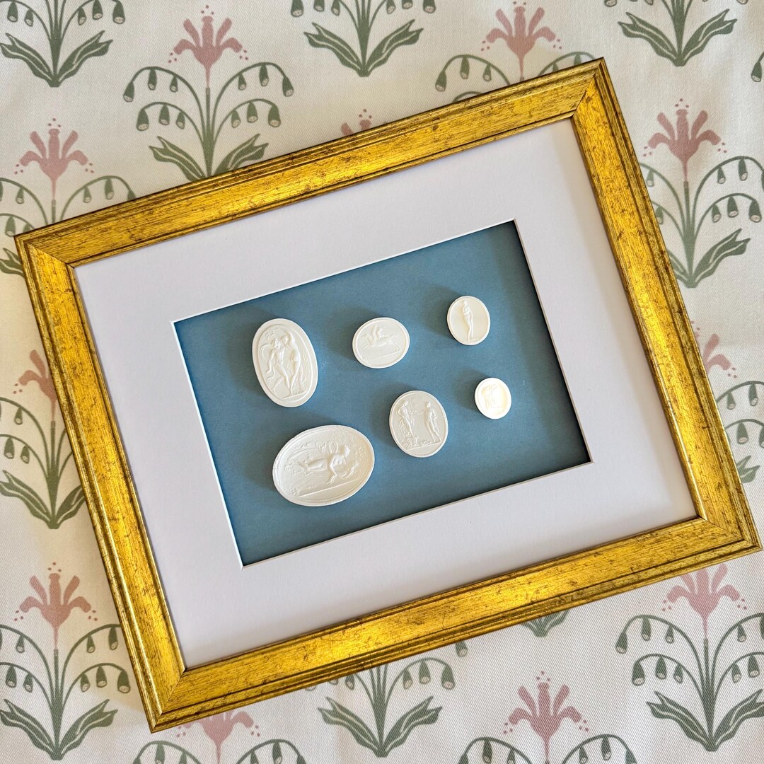 Set of Intaglios | Greek Intaglios | Intaglios | Intaglio Wall Art ...