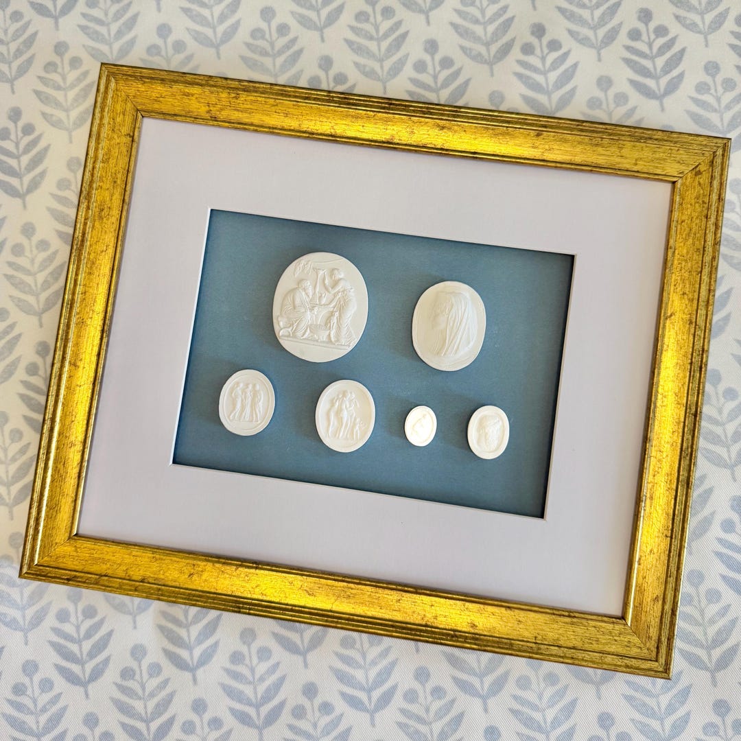Set of Intaglios | Greek Intaglios | Intaglios | Intaglio Wall Art ...