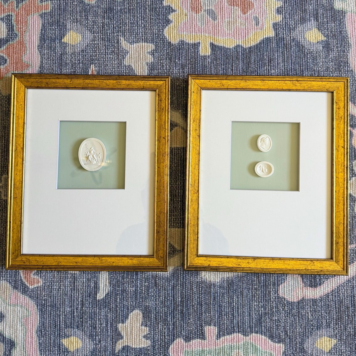 Custom Set of 2 Framed Intaglios | 8x10 Frame | Framed Intaglios ...