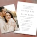 LDS Wedding Invitation and Temple Sealing Insert, Minimalist Wedding ...