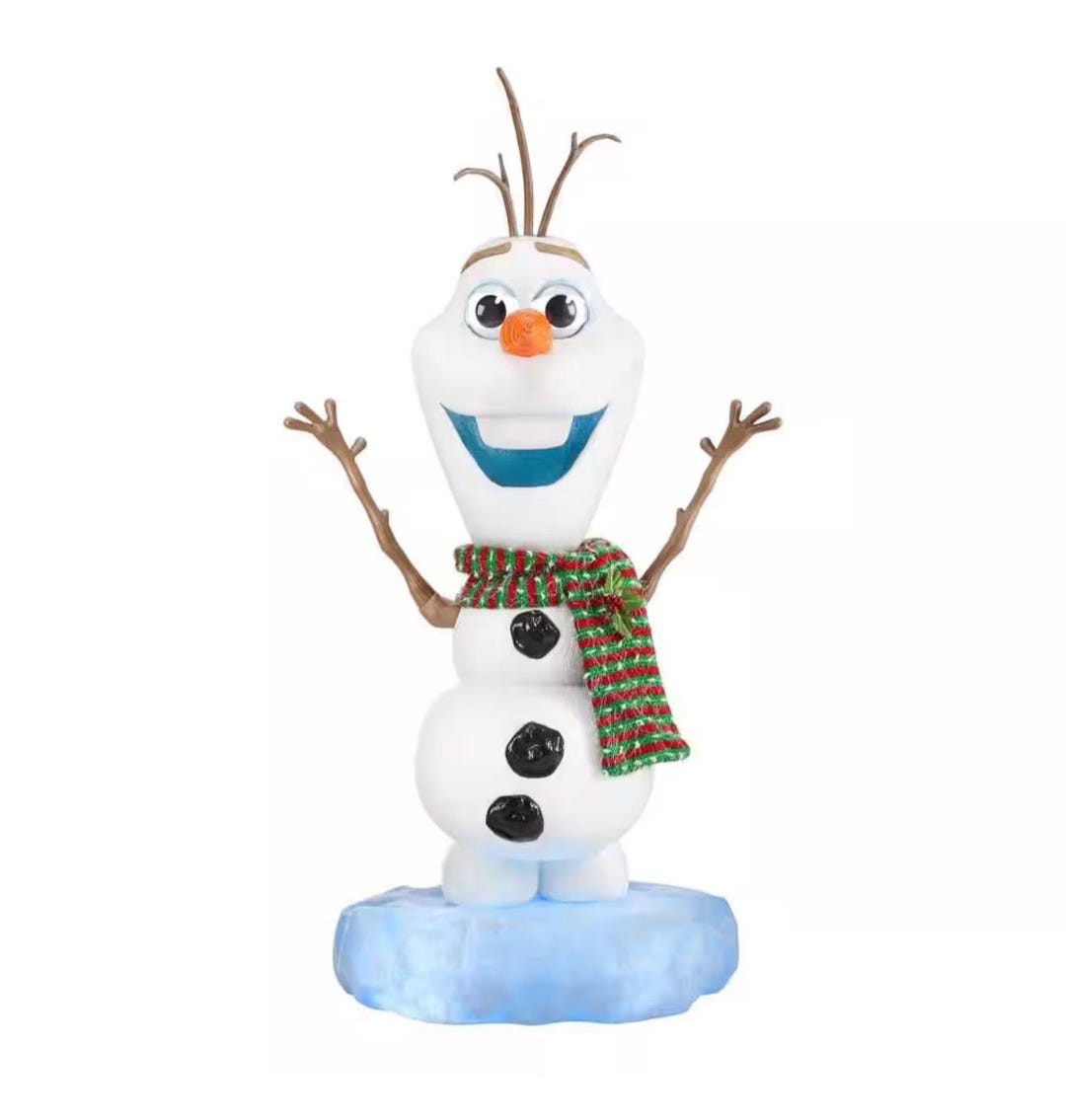 Disney 4 Ft Animated LED Holiday Olaf Frozen Christmas Animatronic ...
