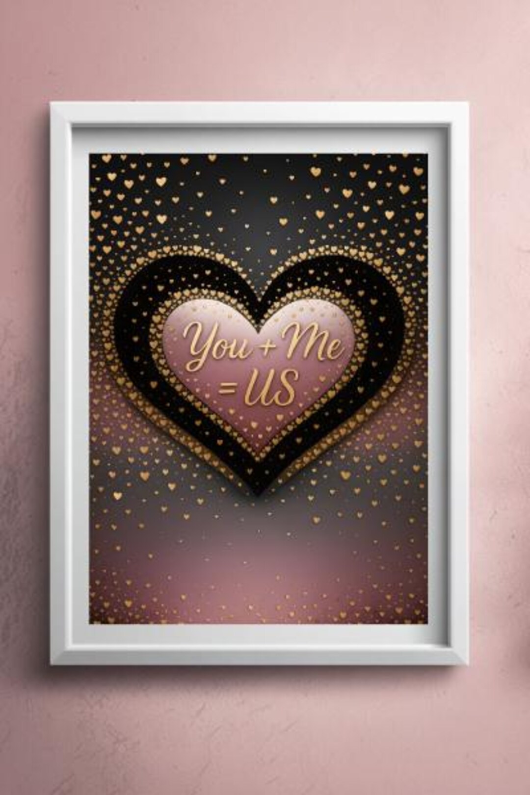 Vertical Poster, Romantic Minimalist Wall Art for Couples, Matte Poster ...