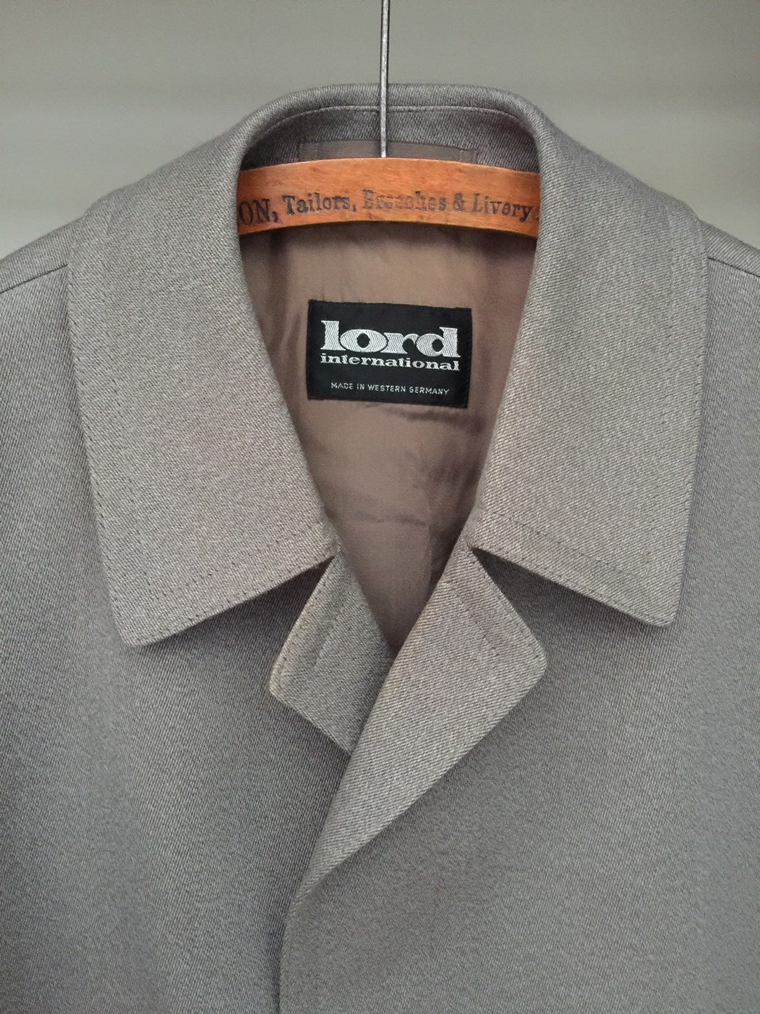 Vintage LORD International Long Coat of Watson Prickard, Liverpool ...