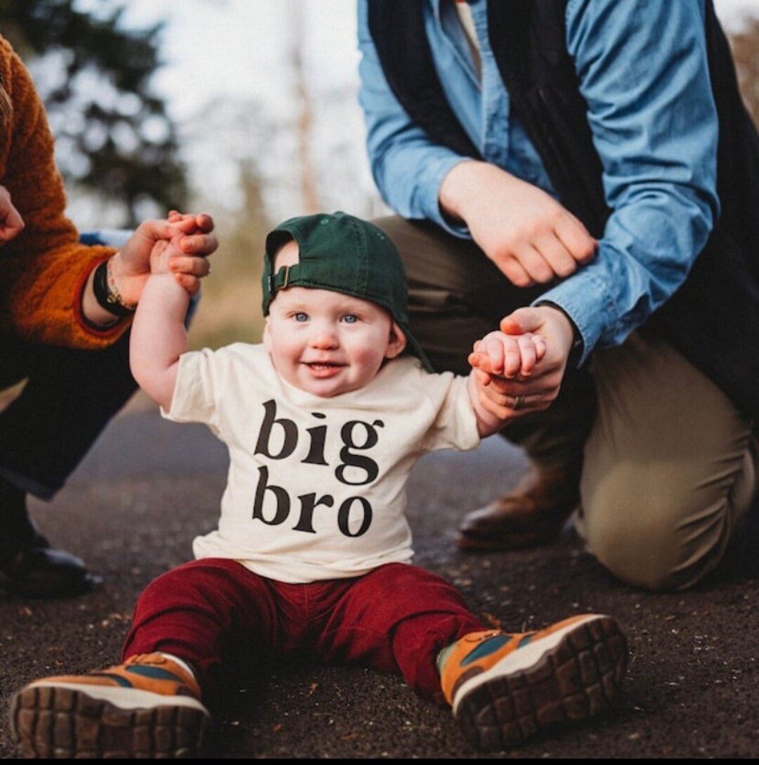 Big Bro Shirt Natural and Black Big Brother Shirt Big Little Brother ...