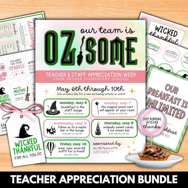Wicked Theme Teacher Appreciation - Etsy