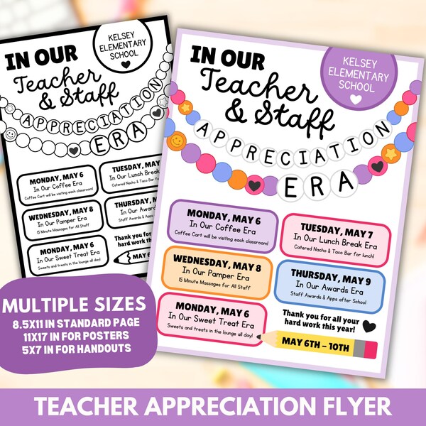 Teacher Appreciation Week - Etsy