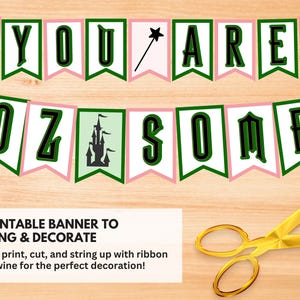 Wizard of Oz Wicked Inspired Teacher Appreciation Banner: Oz-some Decor ...
