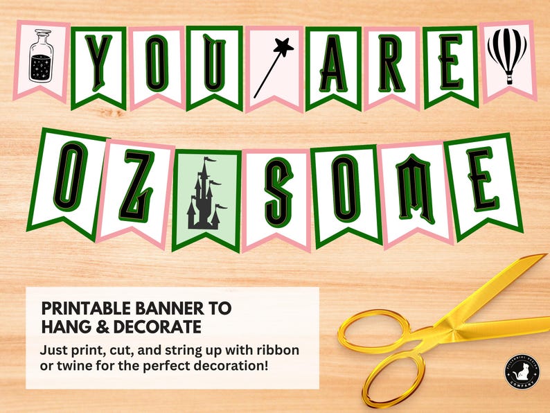 Wizard of Oz Wicked Inspired Teacher Appreciation Banner: Oz-some Decor ...