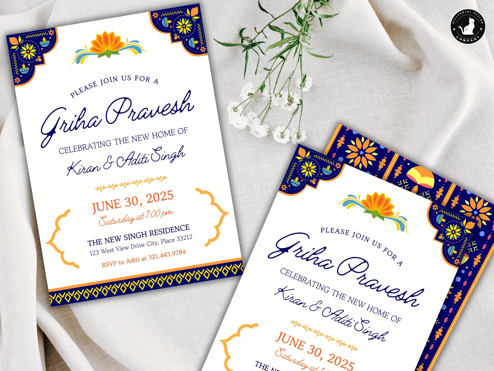 Griha Pravesh Indian Housewarming Invitation: Hindu House Warming ...