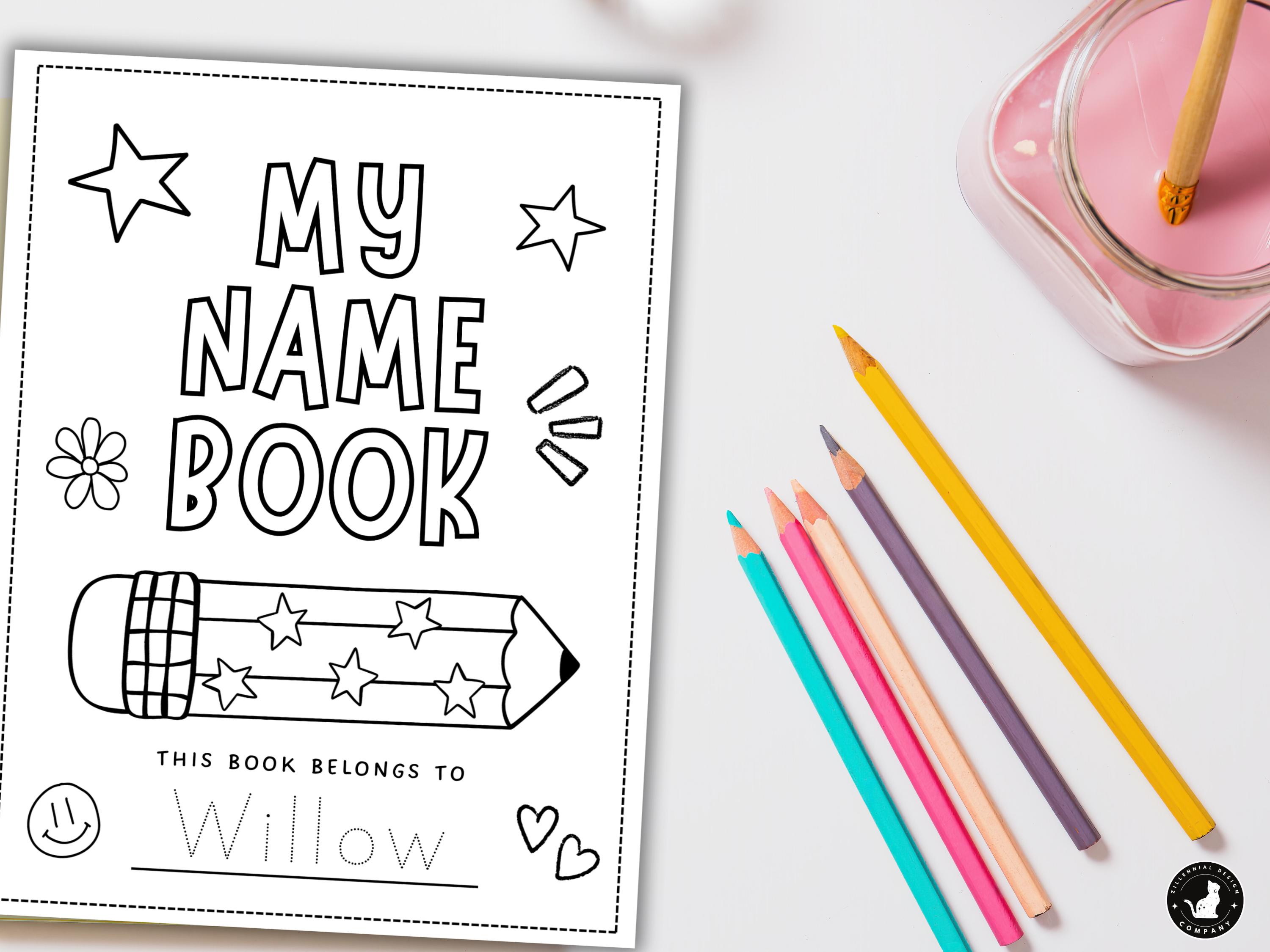 Personalized Name Tracing Workbook: Preschool Learning Activity Toddler ...