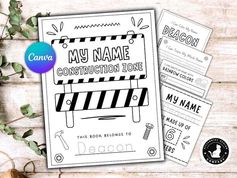 Personalized Name Tracing Workbook: Kindergarten Homeschool Worksheets ...