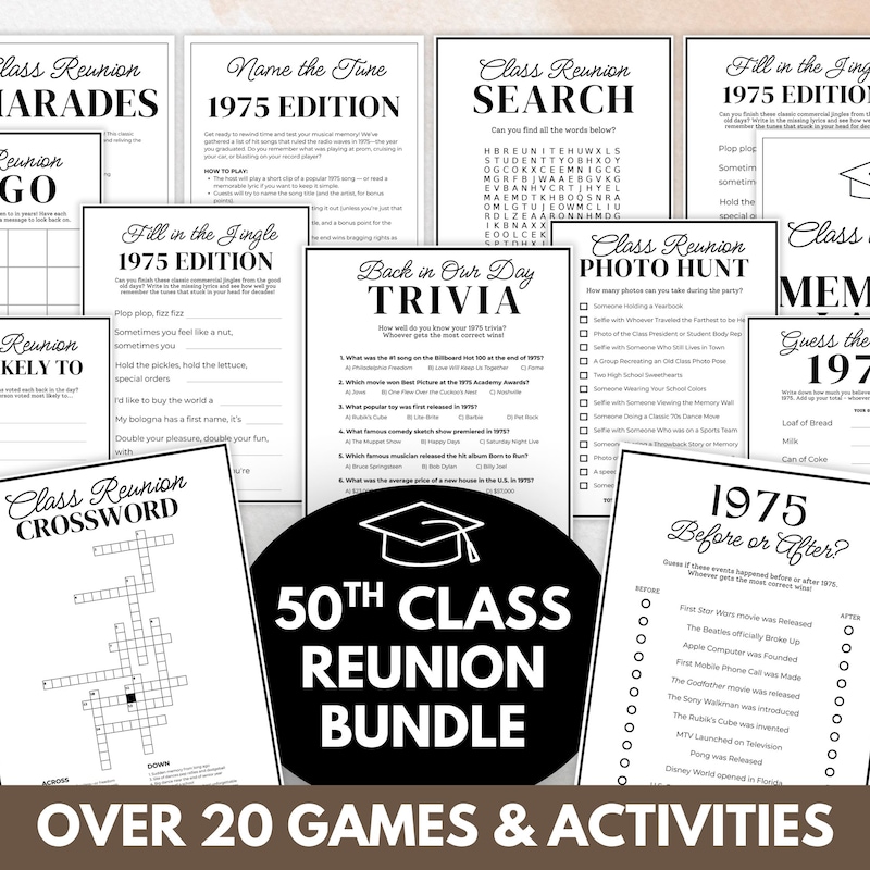 50th Class Reunion - Etsy