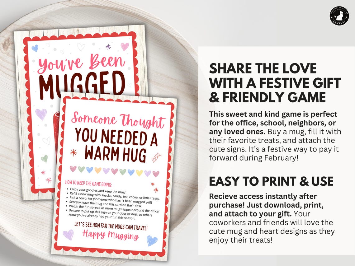 You've Been Mugged Printable Valentine's Day Gift Game for Realtors ...