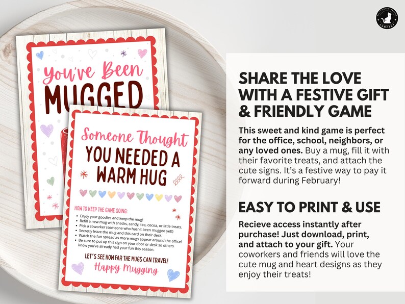 You've Been Mugged Printable Valentine's Day Gift Game for Realtors ...
