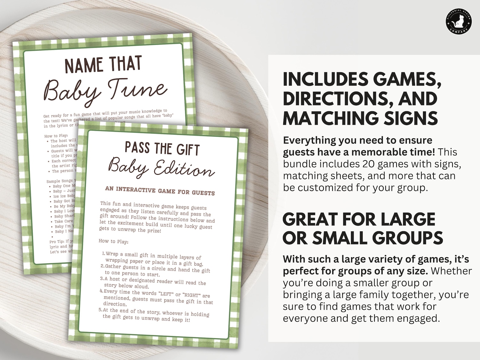 Little Sprout Baby Shower Games Bundle: Garden Theme (canva Template ...