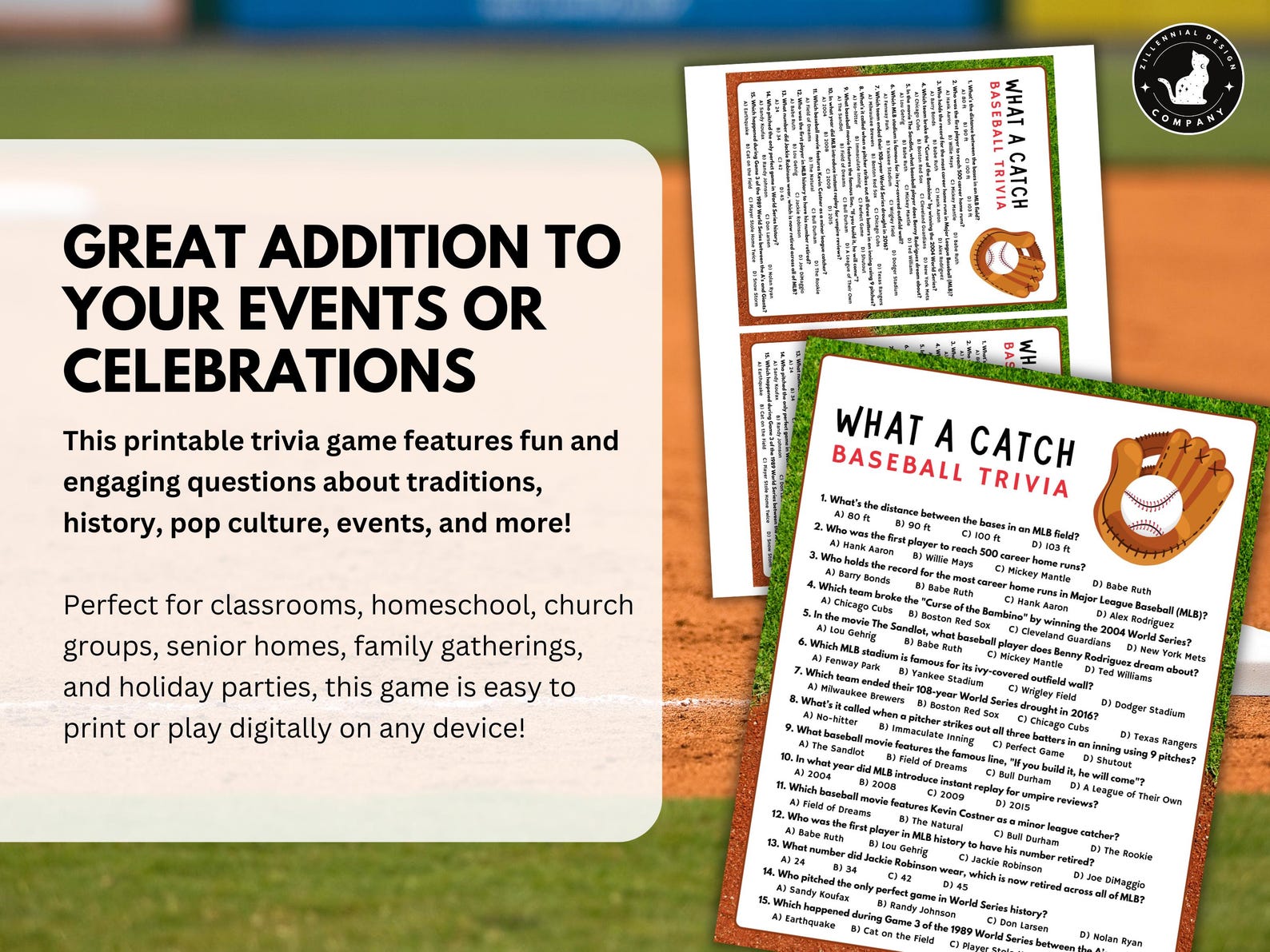 Printable Baseball Trivia Games Questions | Spring Trivia Opening Day ...