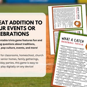 Printable Baseball Trivia Games Questions | Spring Trivia Opening Day ...