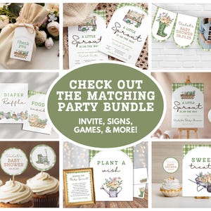 Little Sprout Baby Shower Games Bundle: Garden Theme (canva Template ...