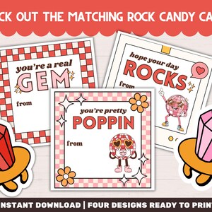 Retro Valentine Lollipop Cards: 'sucker for You' Printable (digital ...