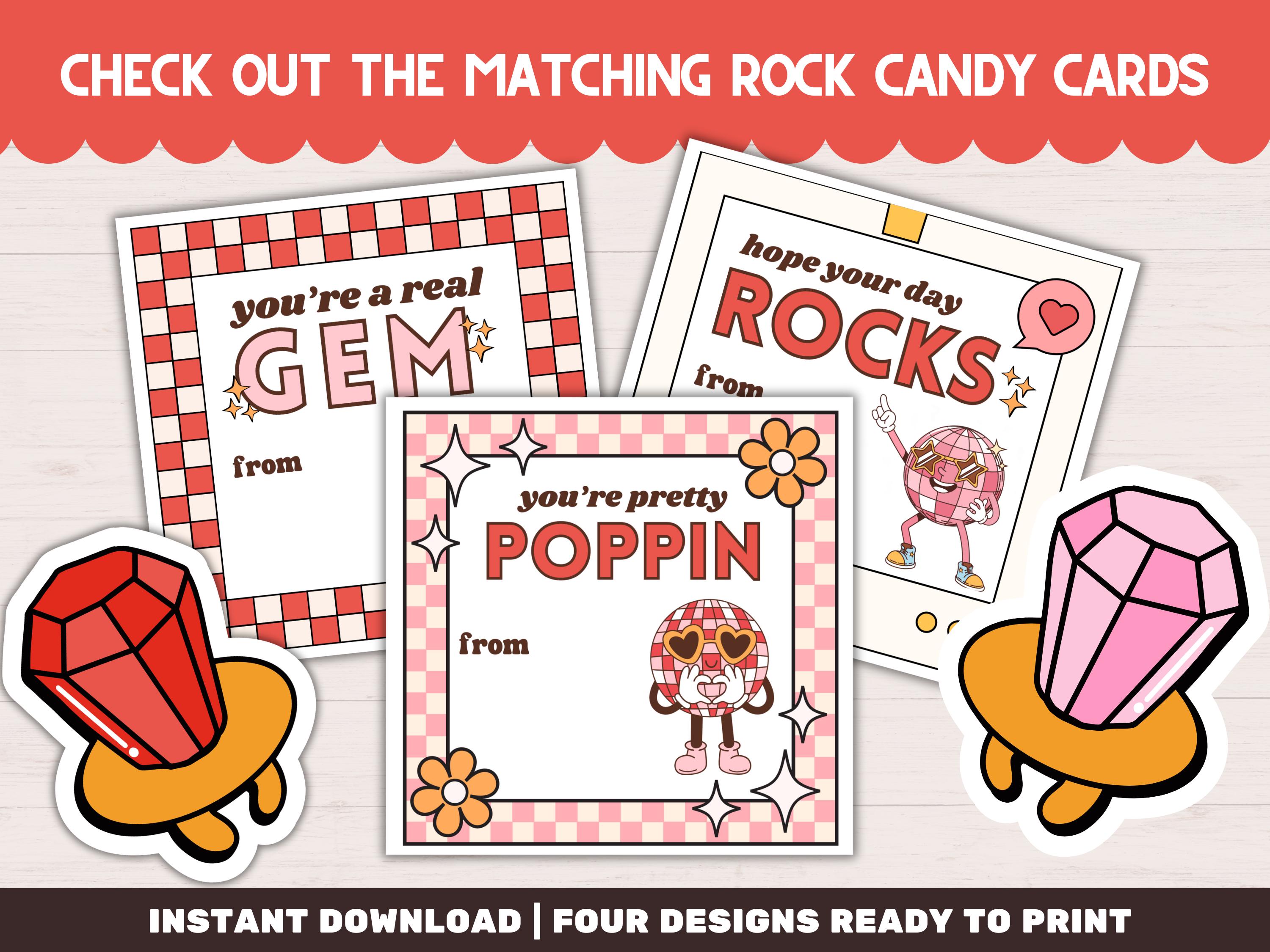 Retro Valentine Lollipop Cards: 'sucker for You' Printable Valentines ...