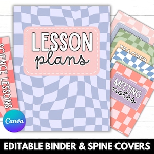 Teacher Binder Cover Canva Template Classroom Decor | Elementary ...