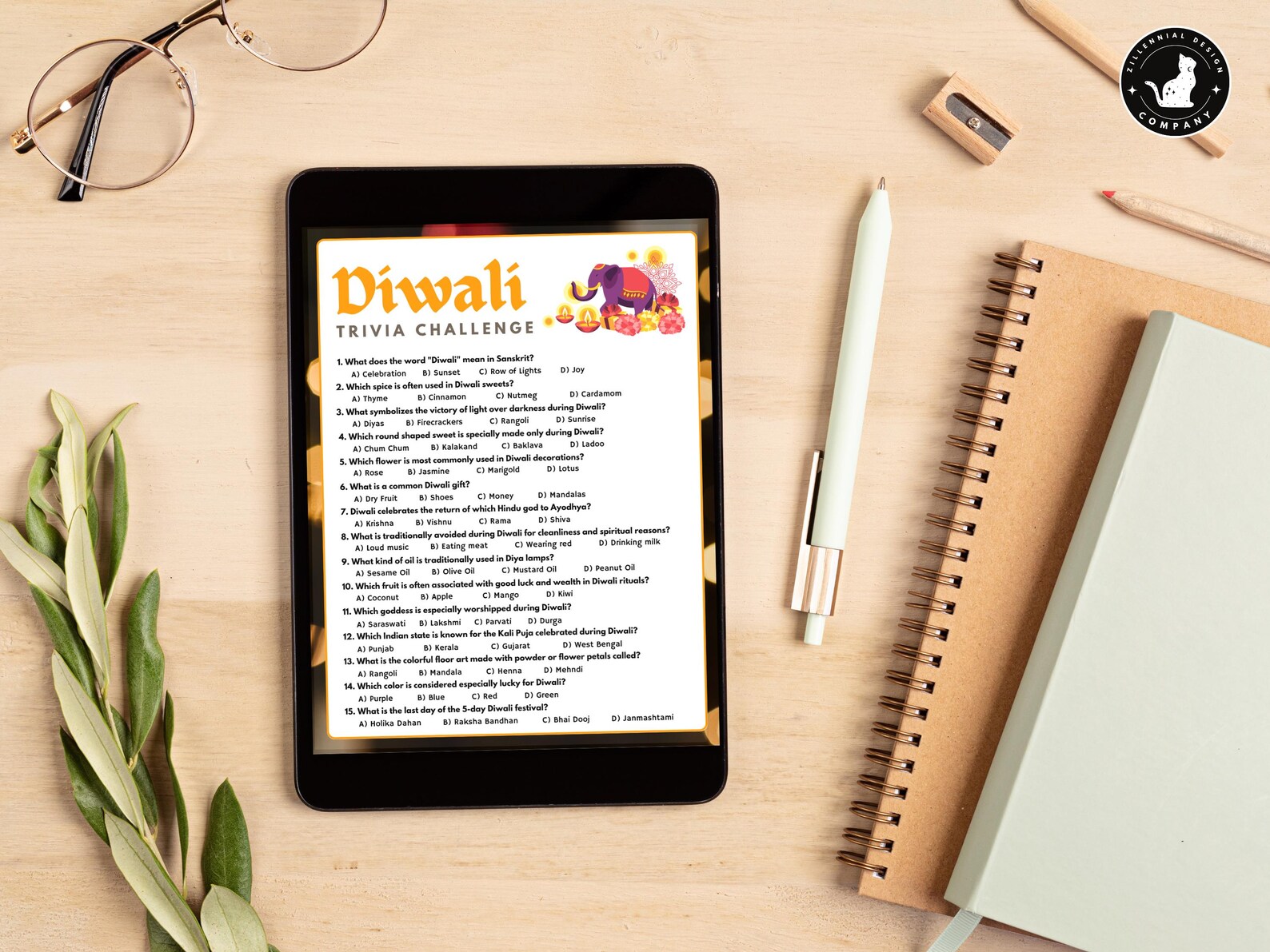 Diwali Trivia Game With Answers: Printable Trivia for Festival of ...