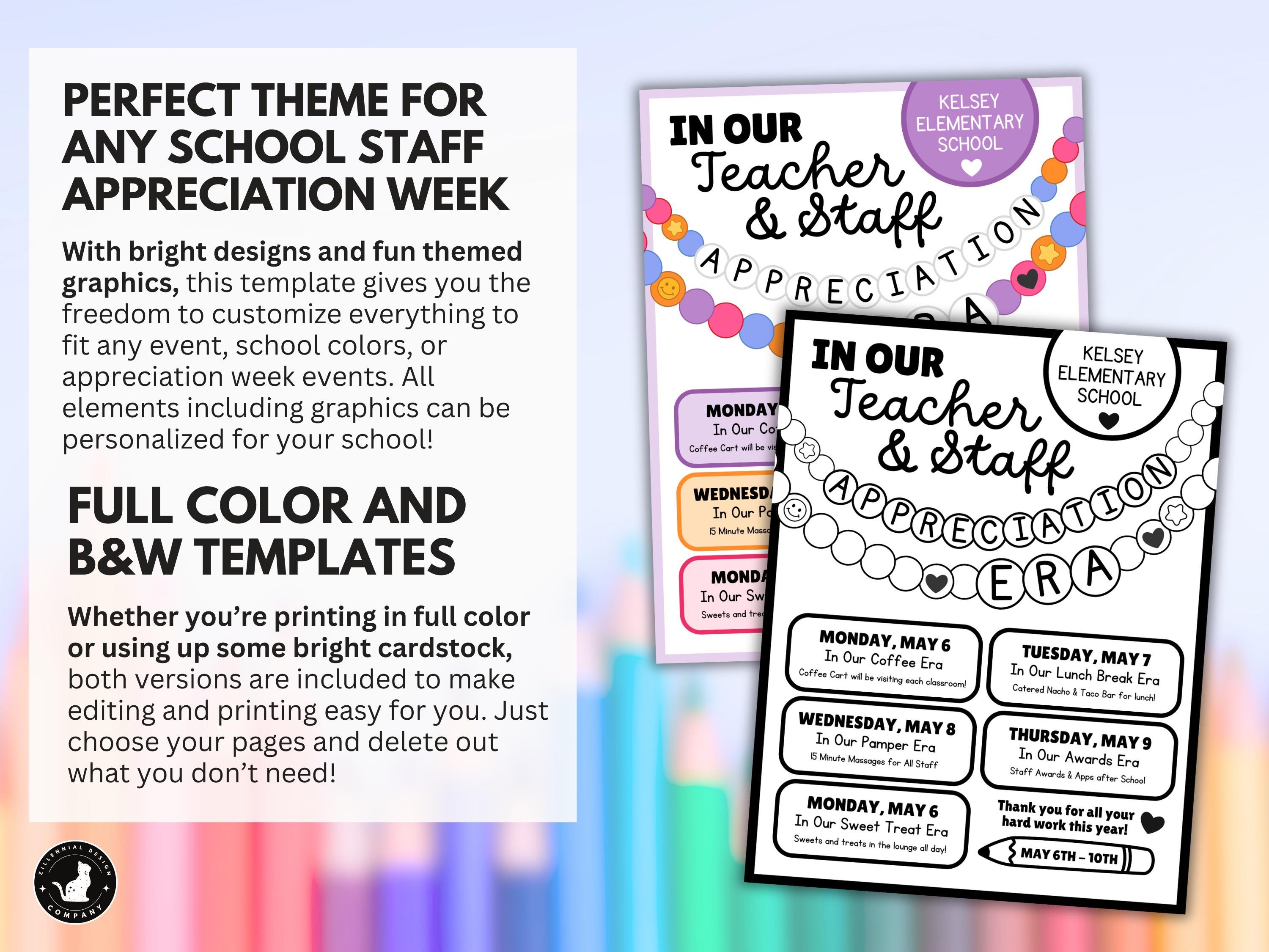 In My Era Teacher Appreciation Week Flyer: Taylor Swift Inspired Theme ...