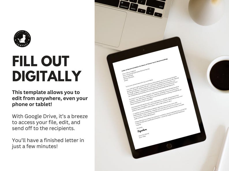 Editable Letter of Recommendation Template: Google Docs Reference ...