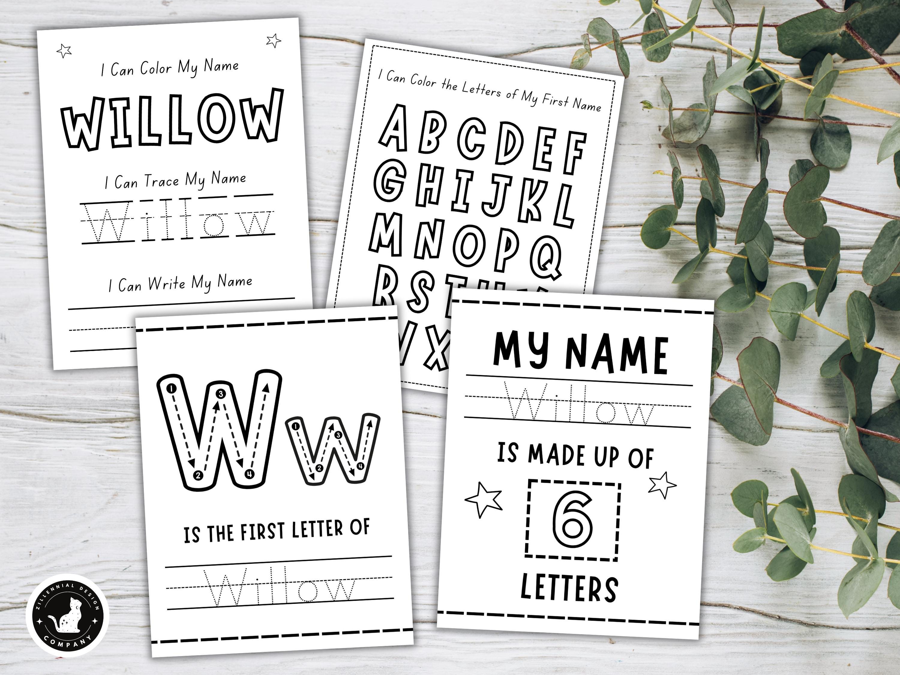 Personalized Name Tracing Workbook: Preschool Learning Activity Toddler ...