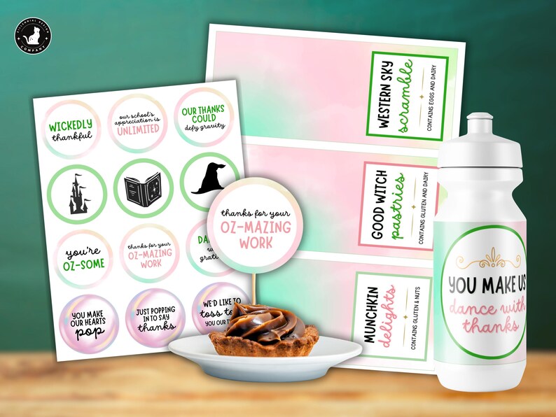 Wizard of Oz Wicked Teacher Appreciation Week Flyer Bundle | Gift Tags ...