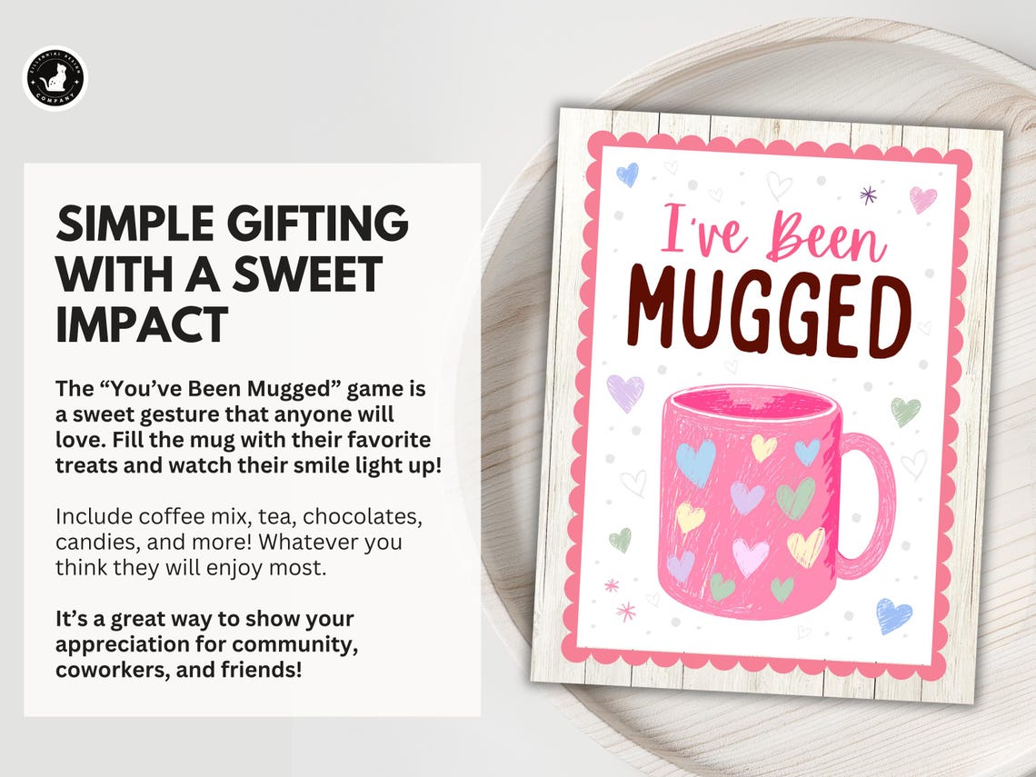 You've Been Mugged Printable Valentine's Day Gift Game for Realtors ...