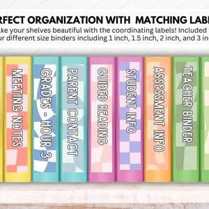 Teacher Binder Cover Canva Template Classroom Decor | Elementary ...