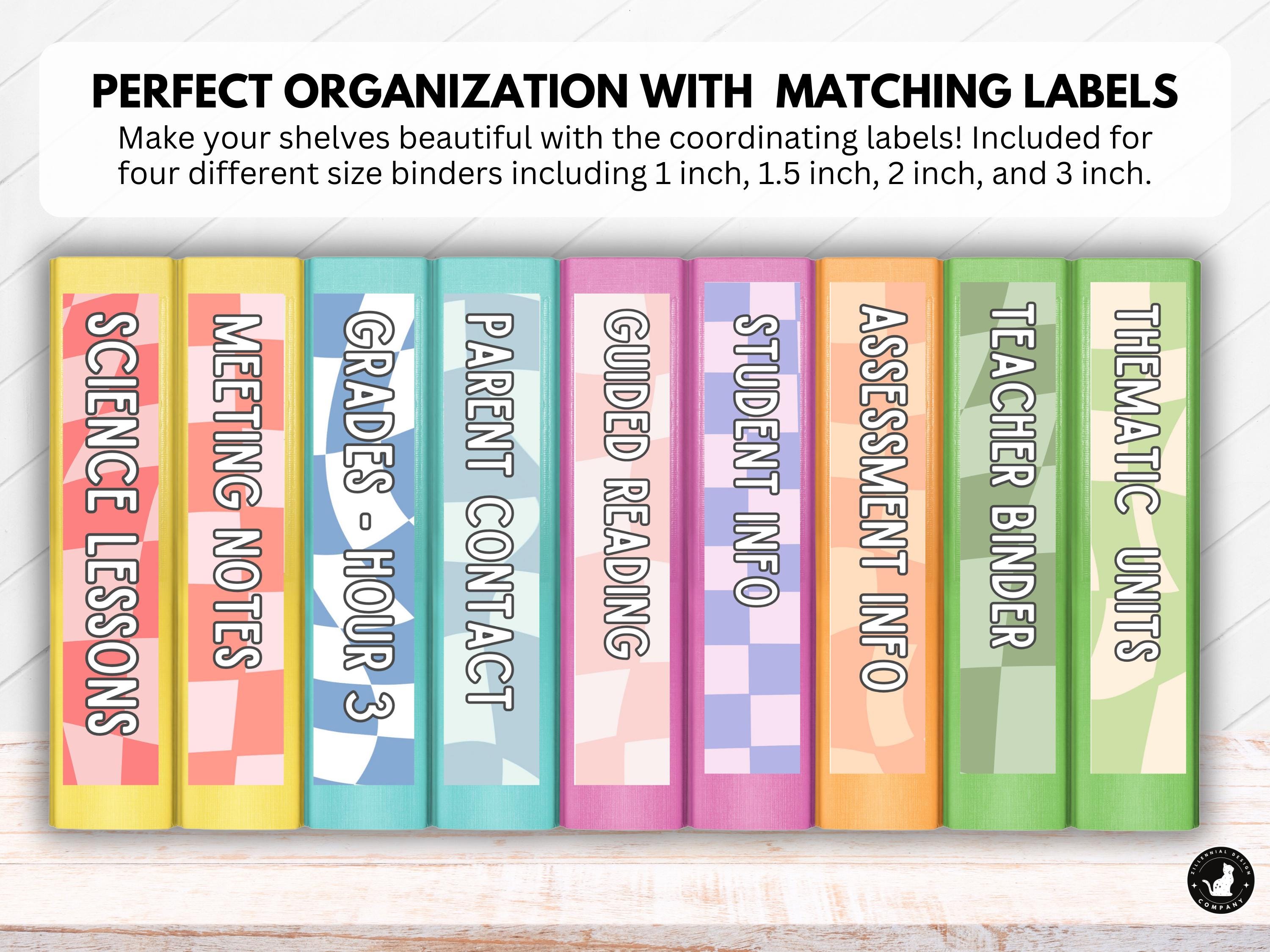 Teacher Binder Cover Canva Template Classroom Decor | Elementary ...