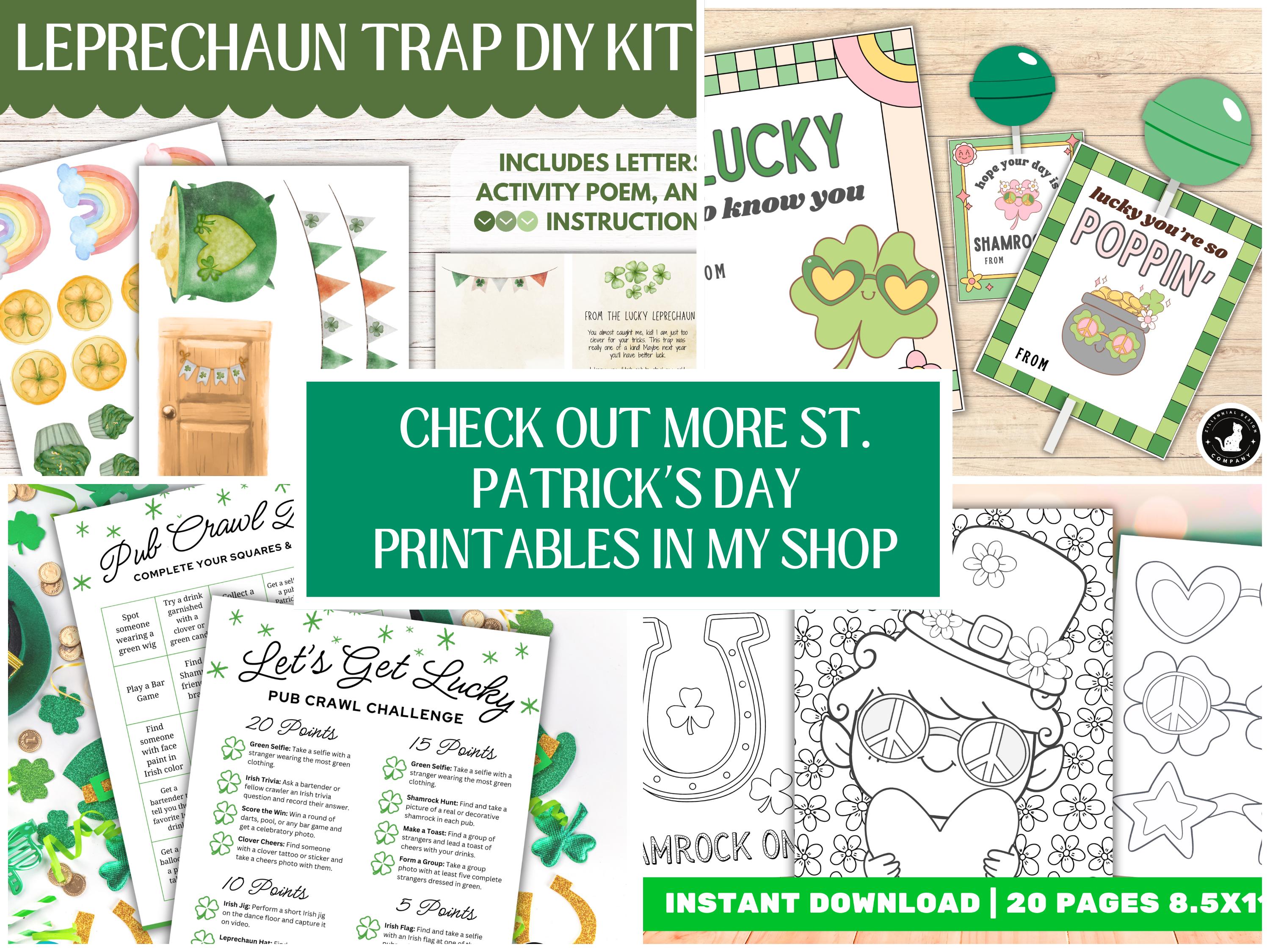 St Patricks Day Trivia Game Printable | Easy Activity St. Paddy Party ...